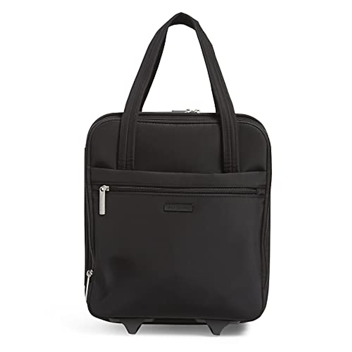 Vera Bradley Women's Softside Underseat Rolling Work Bag, Black, One Size