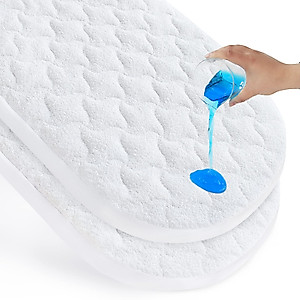 Baby Waterproof Bassinet Mattress Pad Cover and 100% Cotton Bassinet Sheet(Grey), 16" x 32"