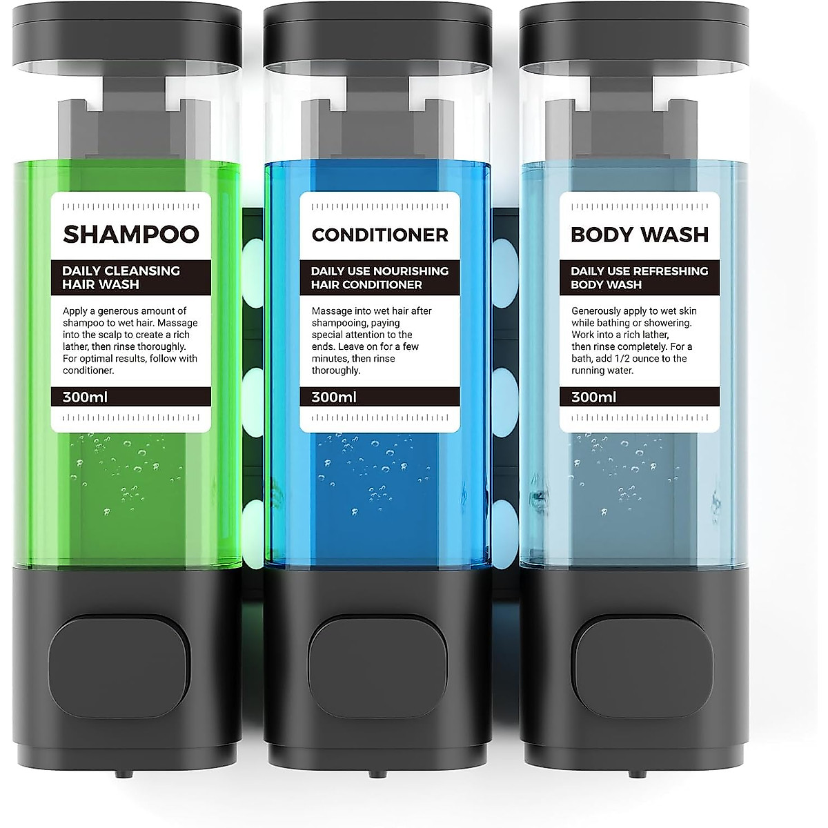 Aeakey Soap Dispenser,Dish Soap Dispenser for Kitchen,Sponge Holder Sink Dish Washing Soap Dispenser 13 Ounces