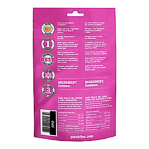 PureBites Salmon For Cats, 0.49Oz / 14G - Entry Size