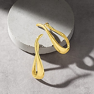 Ross-Simons Italian 18kt Gold Over Sterling Silver Twisted Hoop Earrings