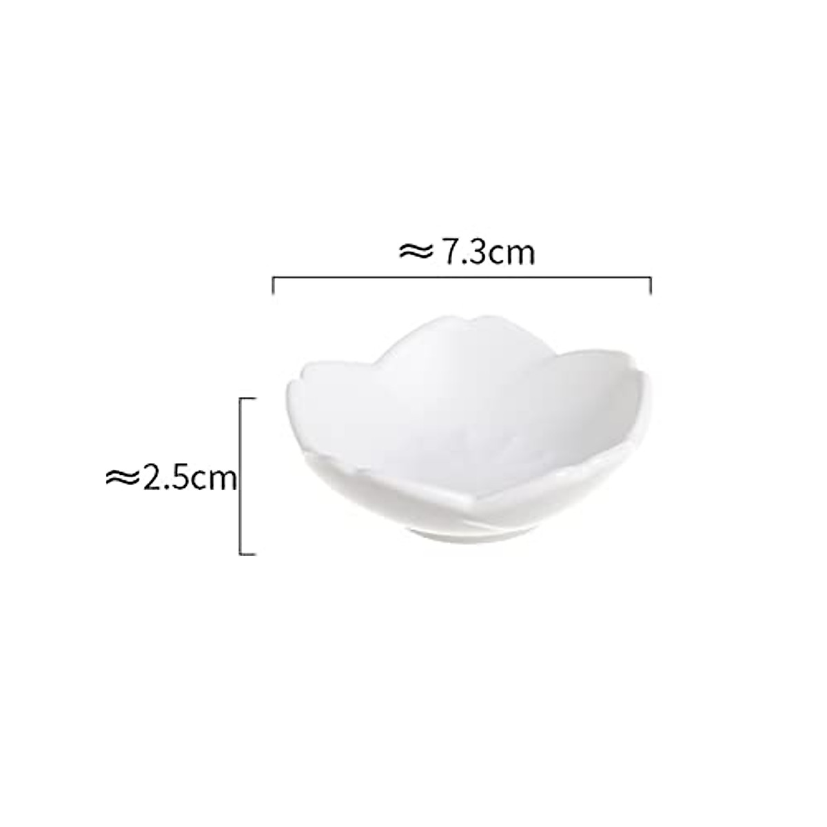 Seasoning dish Ceramic Sauce Bowl Mini Kitchen Utensils Dip Bowl Trinket Seasoning Plate For Ice Cream Fruit Sala Kitchen Tableware Tapas Trays (Color : B) (G)