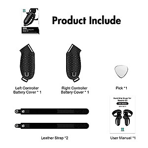 AMVR Touch Controller Grip Anti-Throw Strap Accessories for HP Reverb G2 V1/V2 with Battery Opening, Adjustable Wrist Knuckle Strap