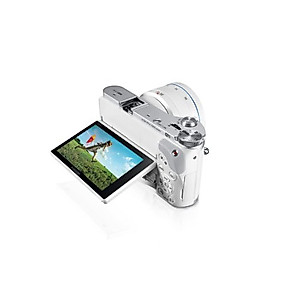 Samsung NX300 20.3MP CMOS Smart WiFi Mirrorless Digital Camera with 20-50mm Lens and 3.3" AMOLED Touch Screen (White)