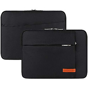 Lacdo 13 inch Laptop Sleeve Case for 13 inch New MacBook Air M2 A2681 M1 A2337 A2179 A1932 | 13 inch New MacBook Pro M2 M1 A2338 A2251 A2289 A2159 A1989 | 12.9" iPad Pro 6th 5th 4rd Computer Bag,Black