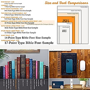 KJV Holy Bible, Thinline Large Print Faux Leather Red Letter Edition Thumb Index & Ribbon Marker, King James Version, White