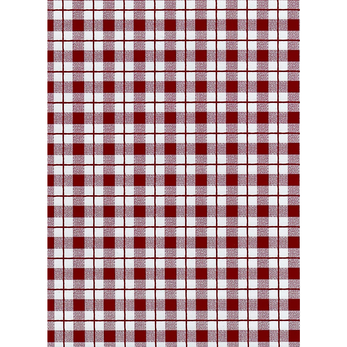 Vintage Red Gingham Self-Adhesive Shelf and Drawer Liner, for Arts & Crafts, 9 Feet by 18 Inches (2)