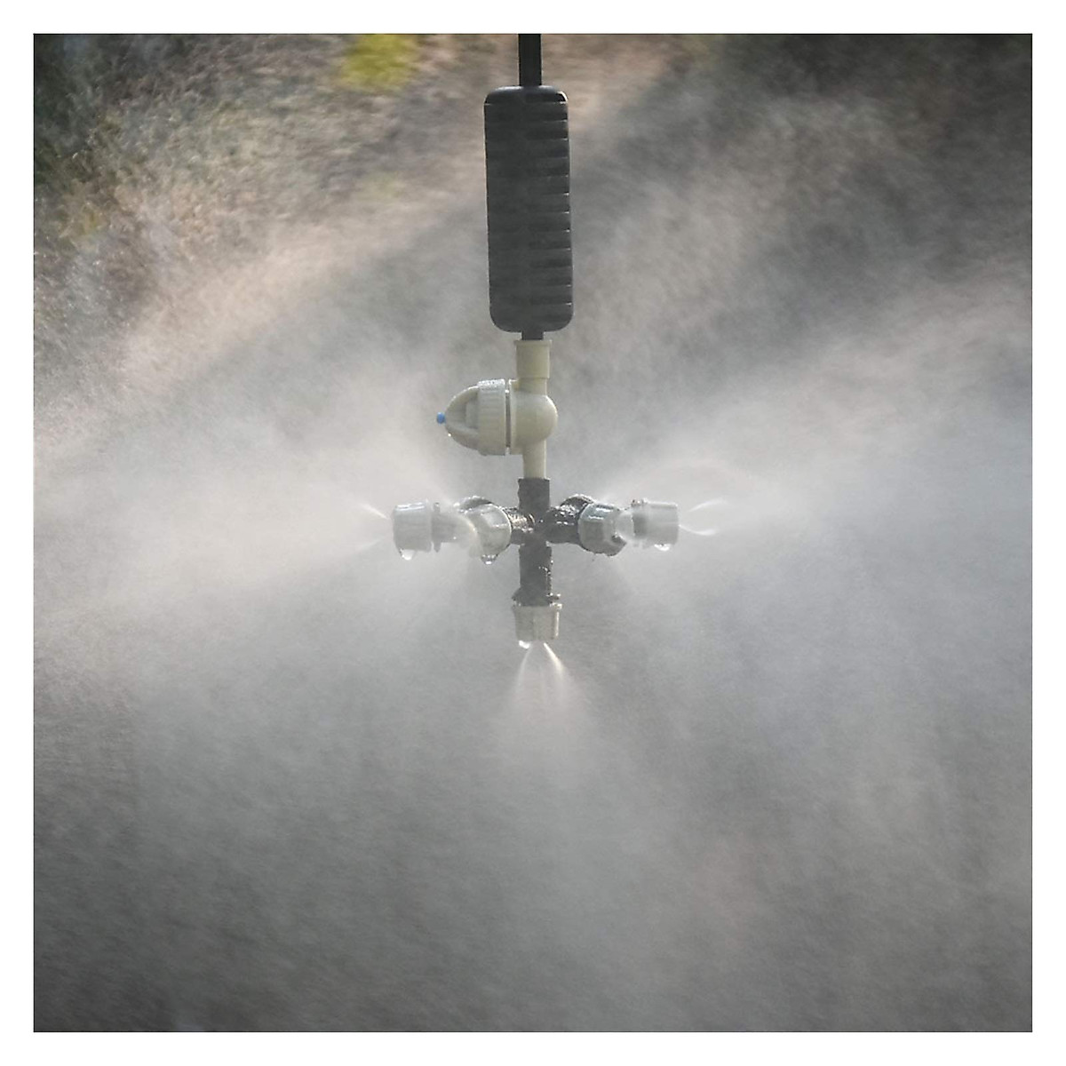 MANHONG Botanical Garden Lawn Nozzle Greenhouse Suspended Cross Atomization Nozzle, Anti-drip Spray Nozzle, Water Mist Cooling Nozzle 10 Sets (Color : 4 x Way)