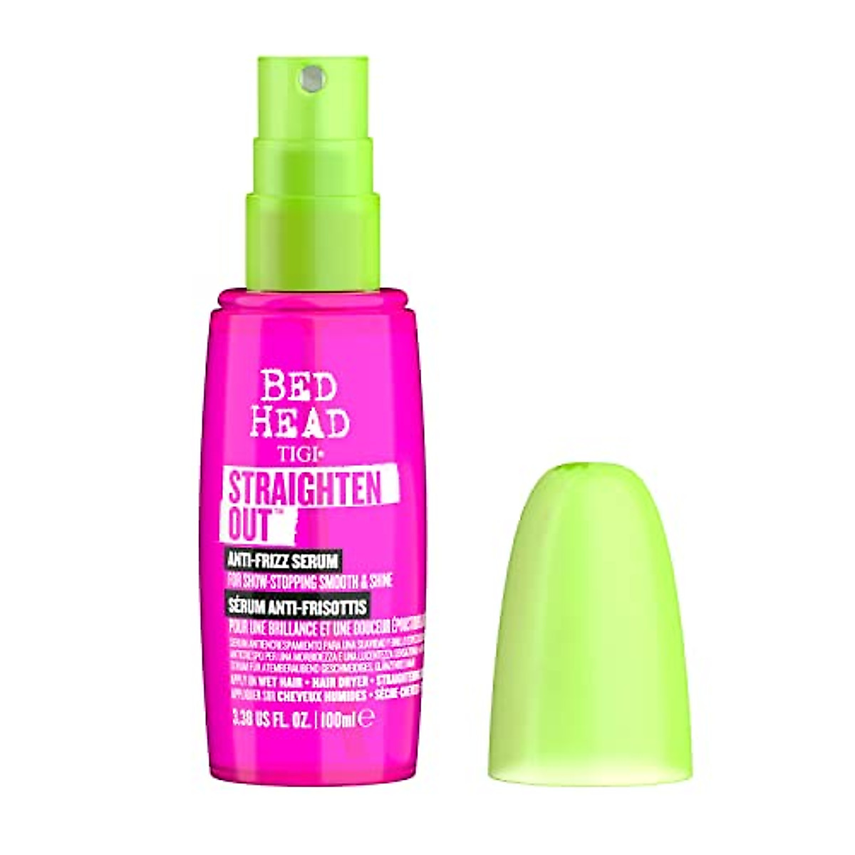 TIGI Bed Head Straighten Out Anti Frizz Serum for Smooth Shiny Hair 3.38 fl oz