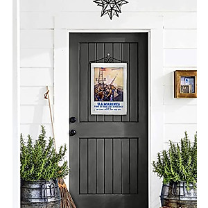 US Brotherhood First to Fight Garden Flag Set Wall Hanger Armed Forces Marine Corps USMC Semper Fi United State American Military Veteran Retire House Banner Small Yard Gift Double-Sided, Made in USA