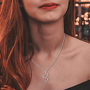 Ado Glo Christmas Day Auntie Gift, Aunts like You Are Precious and Few Infinity Heart Pendant Necklace, Fashion Jewelry for Women, Her Birthday Anniversary