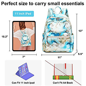 Girls Mini Backpack Womens Small Backpack Purse Teens Cute Floral Travel Backpack Casual School Bookbag (Black flower)