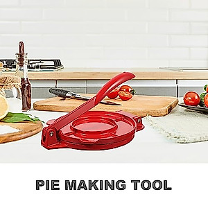 UPKOCH Dough Press Tortilla Machine Steel Tortilla Press Tortilla Maker Steel Making Tools Large Red Aluminum Best Tortilla Press Pizza Dough Press Tortilla Press 10 Inch