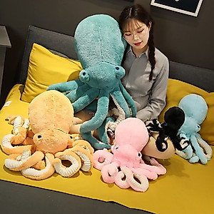 XIYUAN Stuffed Octopus Plush Toy Octopus Plush Doll Cute Big Eyes Octopus Stuffed Animals Soft Stuffed Marine Animals Plush Pillow for Kids Gift Small11.8inch(Blue)
