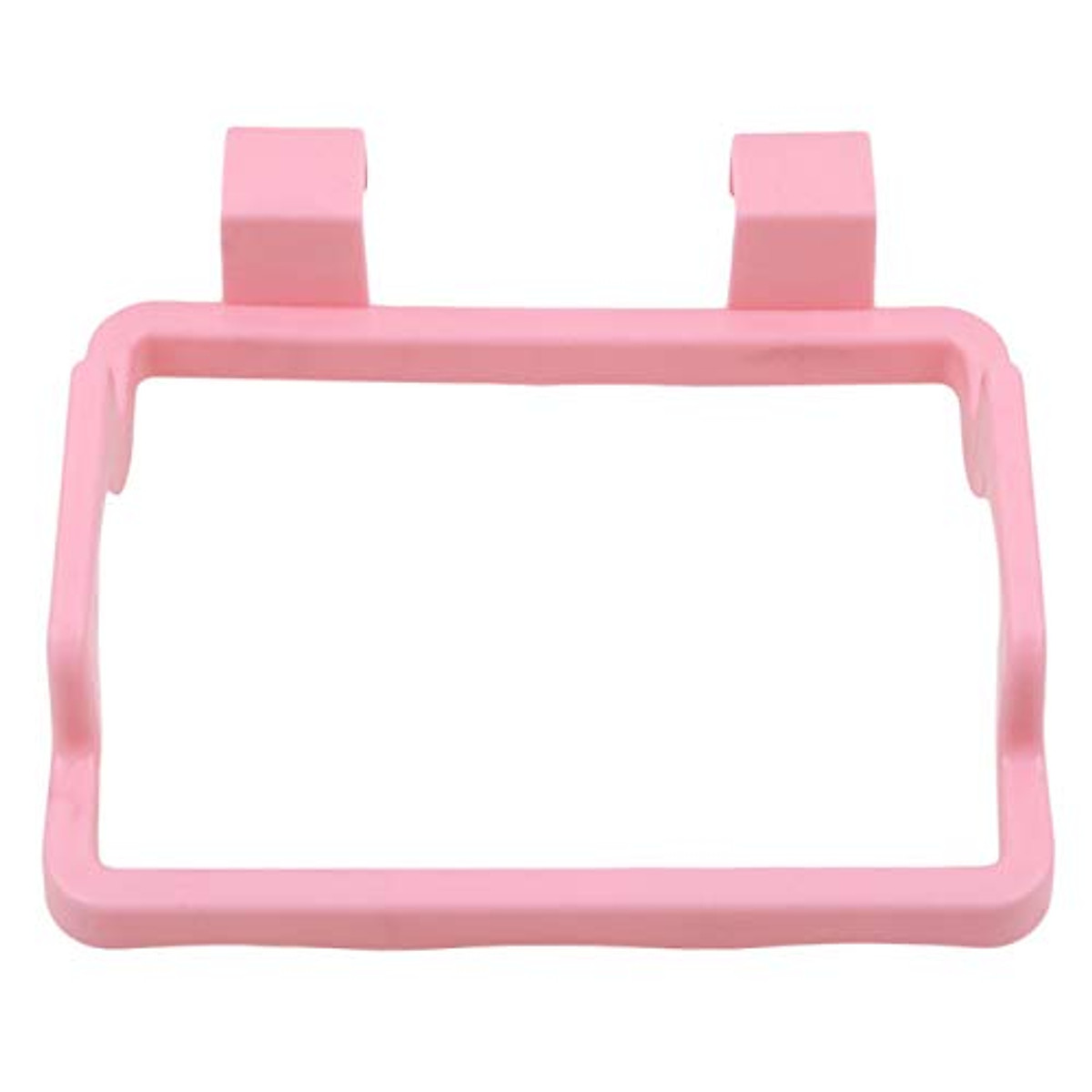 LoveAloe Plastic Trash Rack Garbage Bag Holder Over The Cabinet Hanging Trash Bag Holder for Home,Pink