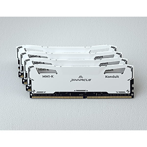 Timetec Pinnacle Konduit 16GB KIT(2x8GB) DDR4 3200MHz PC4-25600 CL16-18-18-38 XMP2.0 Overclocking 1.35V Compatible for AMD and Intel Desktop Gaming PC Memory Module RAM - White