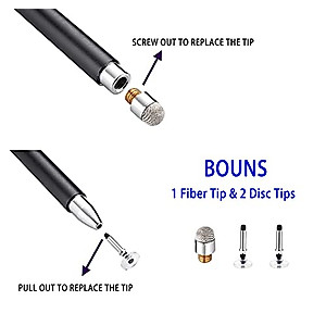 Stylus Pens for iPad, CCIVV Capacitive Pen High Sensitivity and Fine Point, Compatible for iPhone iPad Pro, Mini, Air, Surface and Android Tablets (Rosegold)