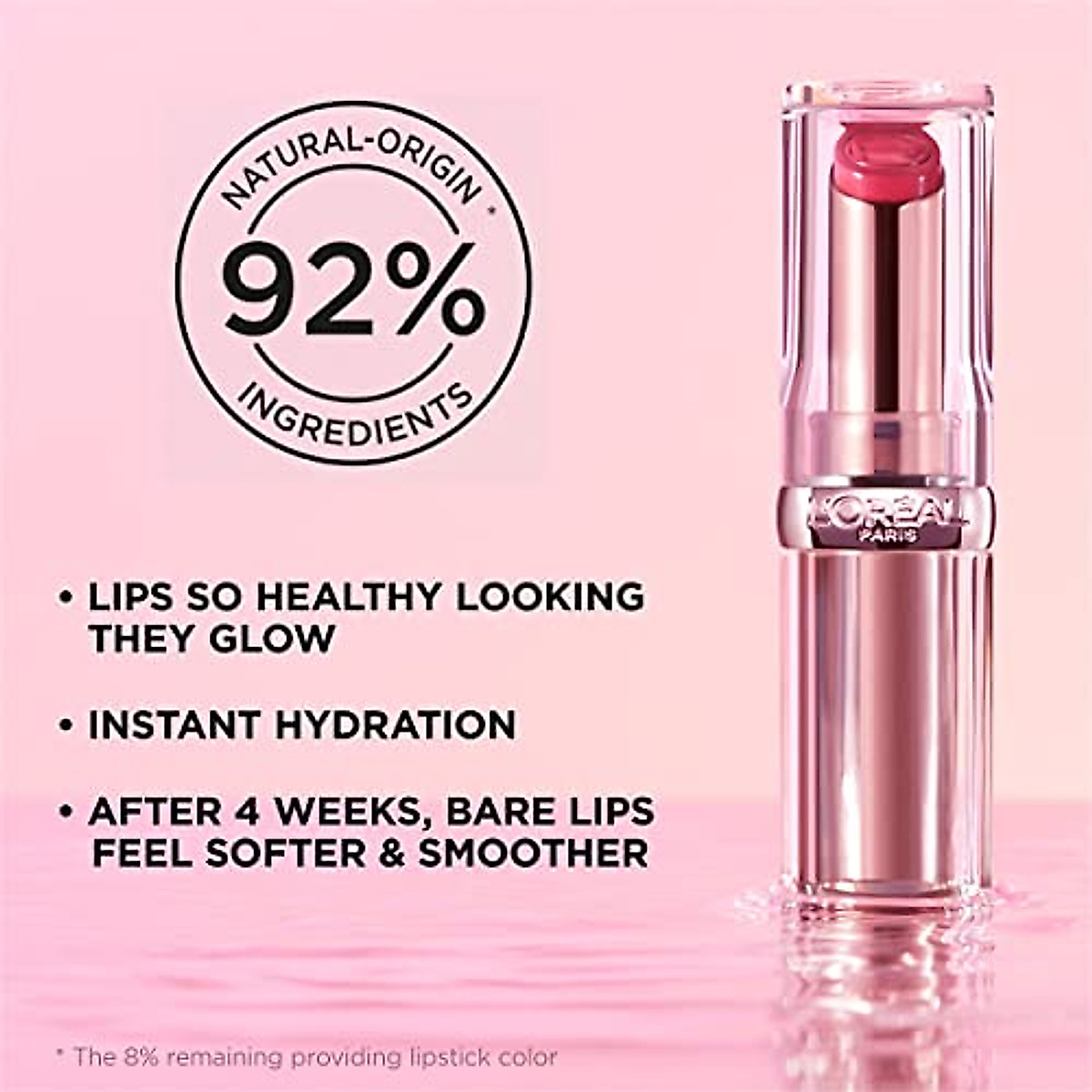 L'Oreal Paris Glow Paradise Hydrating Balm-in-Lipstick with Pomegranate Extract, Blush Fantasy
