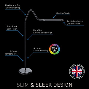 Daylight-Map Items Black Electra Floor LAMP