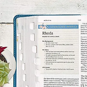 CSB Study Bible For Women, Teal Flowers LeatherTouch, Indexed, Black Letter, Study Notes and Commentary, Articles, Profiles, Word Studies, Charts, Full-Color Maps, Easy-to-Read Bible Serif Type