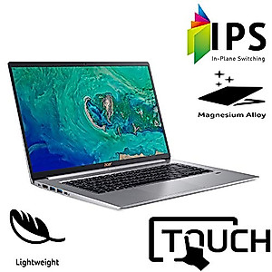 Acer Swift 5 Ultra-Thin & Lightweight Laptop 15.6” FHD IPS Touch Display in a thin .23” bezel, 8th Gen Intel Core i7-8565U, 16GB DDR4, 512GB PCIe NVMe SSD, Back-lit Keyboard, Windows 10 SF515-51T-73TY