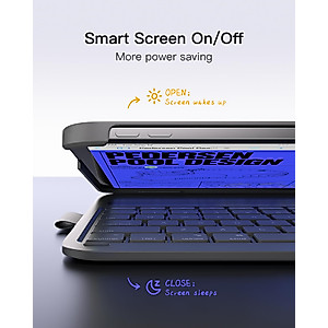 Inateck for iPad 10th Gen Case with Keyboard, Ultralight iPad Keyboard Case for iPad 10 Gen 2022,iPad Air 6 2024 11",iPad Air 5/4(2022/2020) 10.9",iPad Pro 11 4/3/2/1,with Pencil Holder,BK2007 Gray