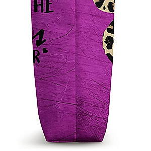 Jeremiah 29 11 Tote Bag Women Cheetah Print Purple Butterfly Tote Bag