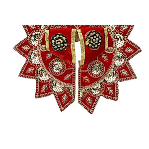 Aditri Creation Ladoo Laddu Gopal Dress Cloth Bhagwan Poshak of Indian God Bal Krishna Dev Vastra for Metal Idol Statue for Indian Traditional Holi Festival Decoration(Size:- 2-4 No. Dia :- 8")(Pink)