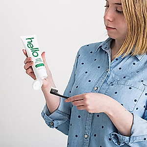 Hello Naturally Whitening Fluoride Toothpaste, Farm Grown Mint, Vegan, SLS Free, Gluten Free, Peroxide Free, 4.7 Ounce (Pack of 4)
