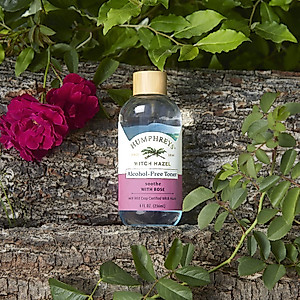 Humphreys Soothe Witch Hazel with Rose Alcohol-Free Toner, Clear, 8 Oz (Pack of 1)
