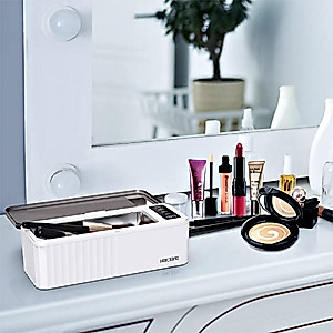 HDKJDPG Best Jewelry Ultrasonic Cleaner Mini Portable 𝟰𝟱𝟬𝟬𝟬𝗛𝗭 𝟯𝟲𝟬° for Ring Glasses with Digital 𝟰𝟱𝟬𝗠𝗟