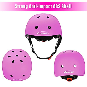 KAMUGO Toddler Bike Helmet, Kids Helmet for Girls Boys Ages 2-8 Years,Toddler Adjustable Helmet Suitable for Bicycle Skating Scooter Multi-Sports