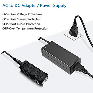 SHNITPWR 5V 5A DC Power Supply Adapter 5 Volt 5 Amp 25W AC 100V~240V to DC Converter Transformer LED Driver with 5.5x2.5mm DC Tip for WS2812B WS2813 LED Pixel Strip TV Box USB HUB Raspberry Pi
