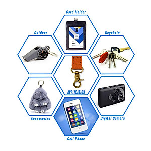 COOKOOKY Lanyard with id Holder Cute lanyards for Women Men Neck Lanyard for Keys id Badge Holder (Black marble)