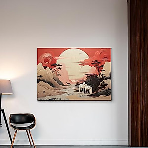 Majestic Black Stallion Galloping In The Clouds, Black Horse On Salt Flats, Canvas Print, Black Horse Print, Black Horse Wall Art