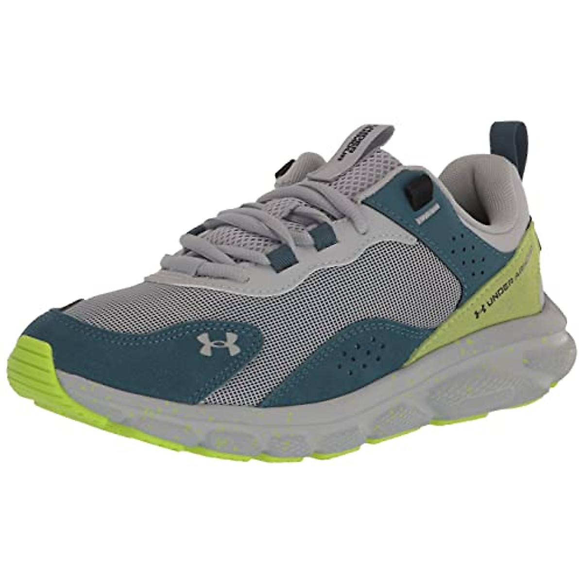 Under Armour Men's Charged Verssert Speckle Running Shoe, (103) Mod Gray/Lime Surge/Black, 10.5