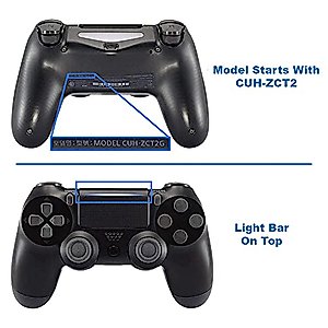 MMOBIEL Full Button Replacement Kit Compatible with Playstation 4 PS4, PS4 Slim, PS4 Pro Dualshock 4 Controller Incl. Screwdriver and Opening Plectrum Matte Black