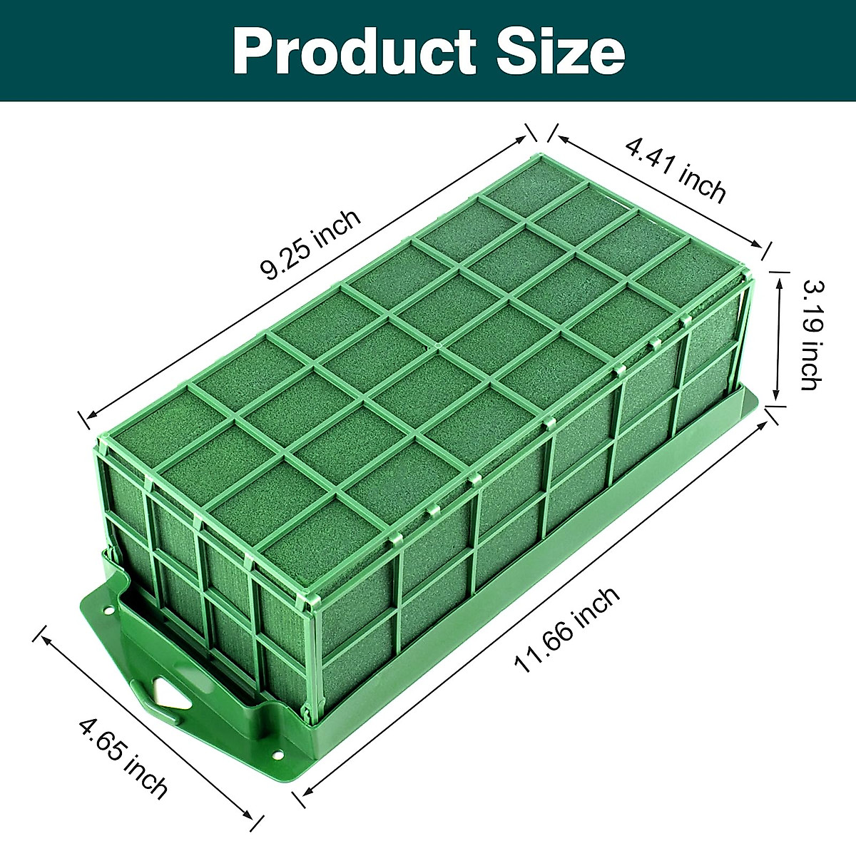 Floral Foam Cage, 3 Pack Floral Foam Blocks for Fresh Flower, Flower Holder with Floral Foam, Cage Bowl Flower Foam for Artificial Flower Arrangement, and Wedding Holiday Decorations
