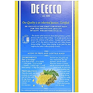 De Cecco Semolina Pasta, Acini Di Pepe No.78, 1 Pound