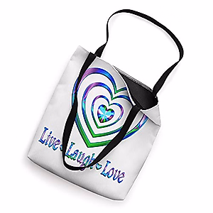 Live Laugh Love Pretty Hearts Tote Bag