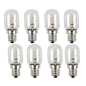 Lxcom Lighting 10W T20 Salt Lamp Bulb Microwave Oven Incandescent Light Bulbs E12 Base Appliance Lamp Stovetop Light Salt Crystal Lamp 120V Warm White Kitchen Aid Light Bulb,8 Pack