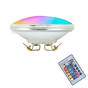 Pitsorozy RGB Led Pool Lamp Underwater Swimming Pool Garden Landscape Light 9W AC/DC 12V Corlorful PAR36 Light IP68 Waterproof (Color : RGB, Size : 9W)