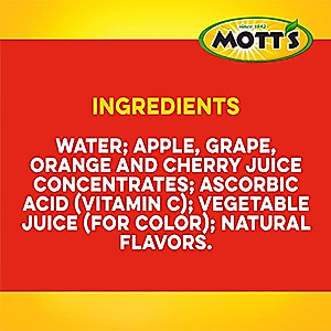Mott's 100 Percent Fruit Punch Juice, 6.75 fl oz boxes, 32 Count (4 Packs of 8)