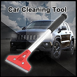 uxcell A14042600ux0015 1 Pack Car Windscreen Cleaner Nonslip Handle Metal Blade Ice Snow Scraper