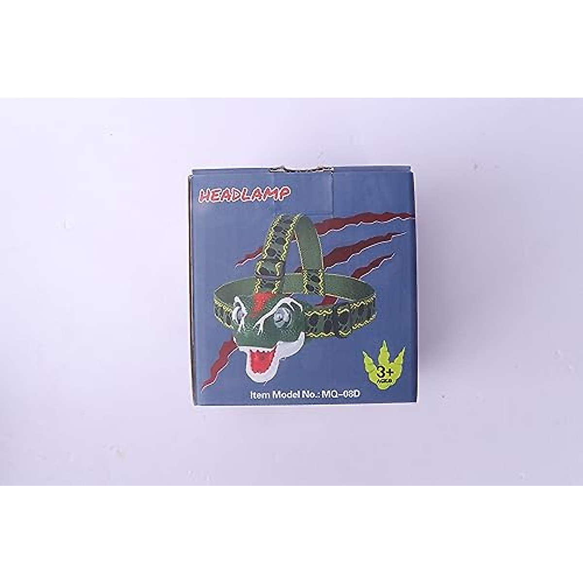 COSOOS LED Headlamp for Kids Flashlight Camping Gear, Roar & Silent Mode, Outdoor Toy Head Lamp for Boy Girl Toddler, 3.4oz Lightweight Headlight, Birthday Gift - Battery Included