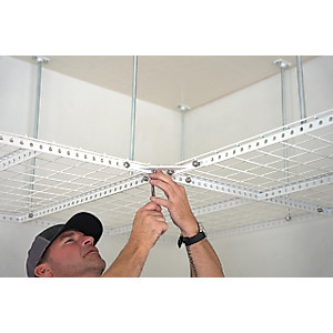 DURA-LIFT Elevate Adjustable Height Overhead Garage Door Ceiling Triple L Shaped Platform (31 in. W x 93 in D)