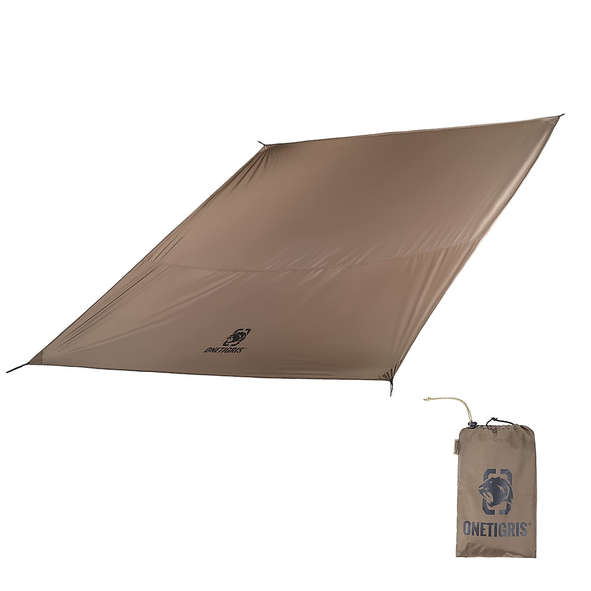 OneTigris Tent Tarp Footprint 94"x94", Large Size, Waterproof Lightweight Multifunctional Camping Tarp Beach Blanket for Camping Hiking Backpacking