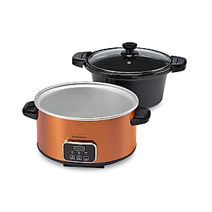 Toastmaster 4-Quart Digital Slow Cooker with Locking Lid (Copper)