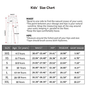 JOMLUN Boy’s Scout Pants Convertible Hiking Quick Dry Zip Off Pants Outdoor Climbing Casual Trouser Kids Youth Cargo Pants Camo Green