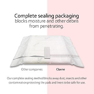 Claene Organic Cotton Panty Liners, Unscented, Panty Liners for Women, Thin, Cruelty-Free, Breathable Organic Panty Liners for Women, Light Incontinence, Natural, Vegan, Menstrual (Regular, 50 Count)